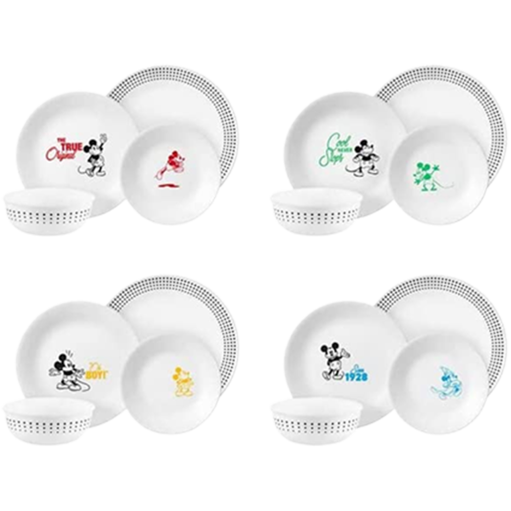 Corelle Vitrelle 16-Piece Dinnerware Set, Triple Layer Glass and Chip ...
